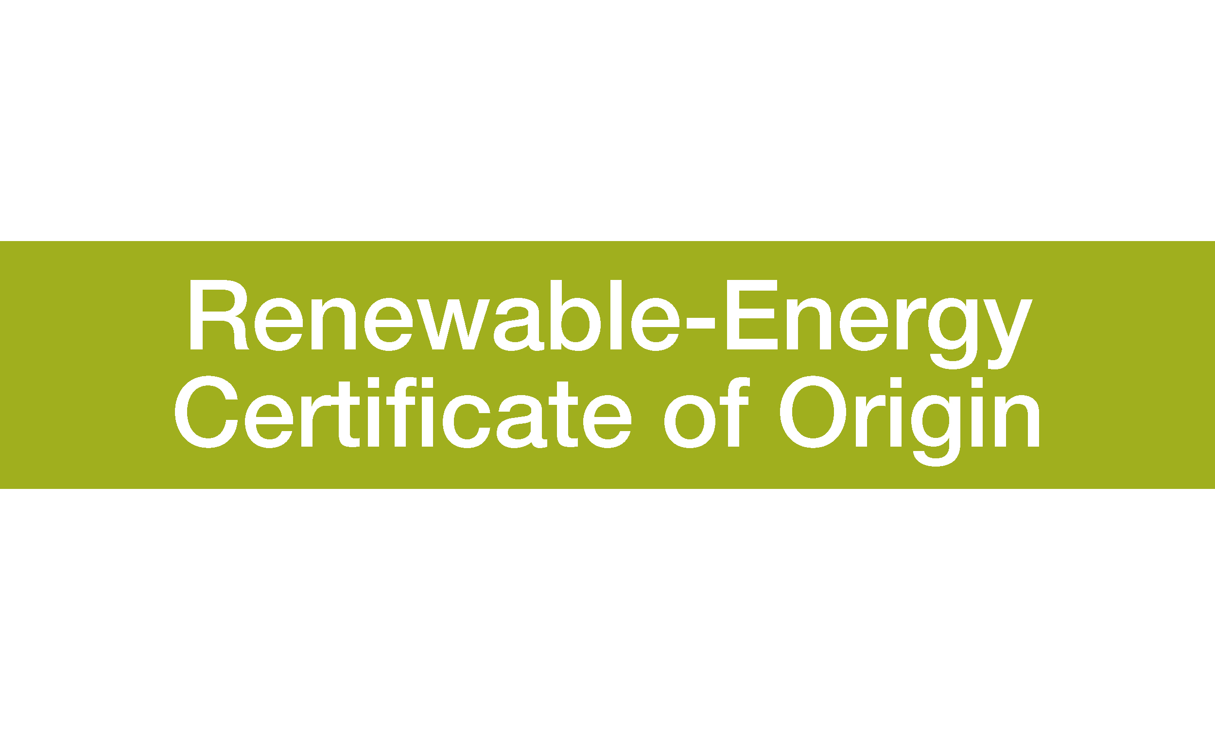 Renewable-Energy Certificate of Origin - Magis S.p.A.